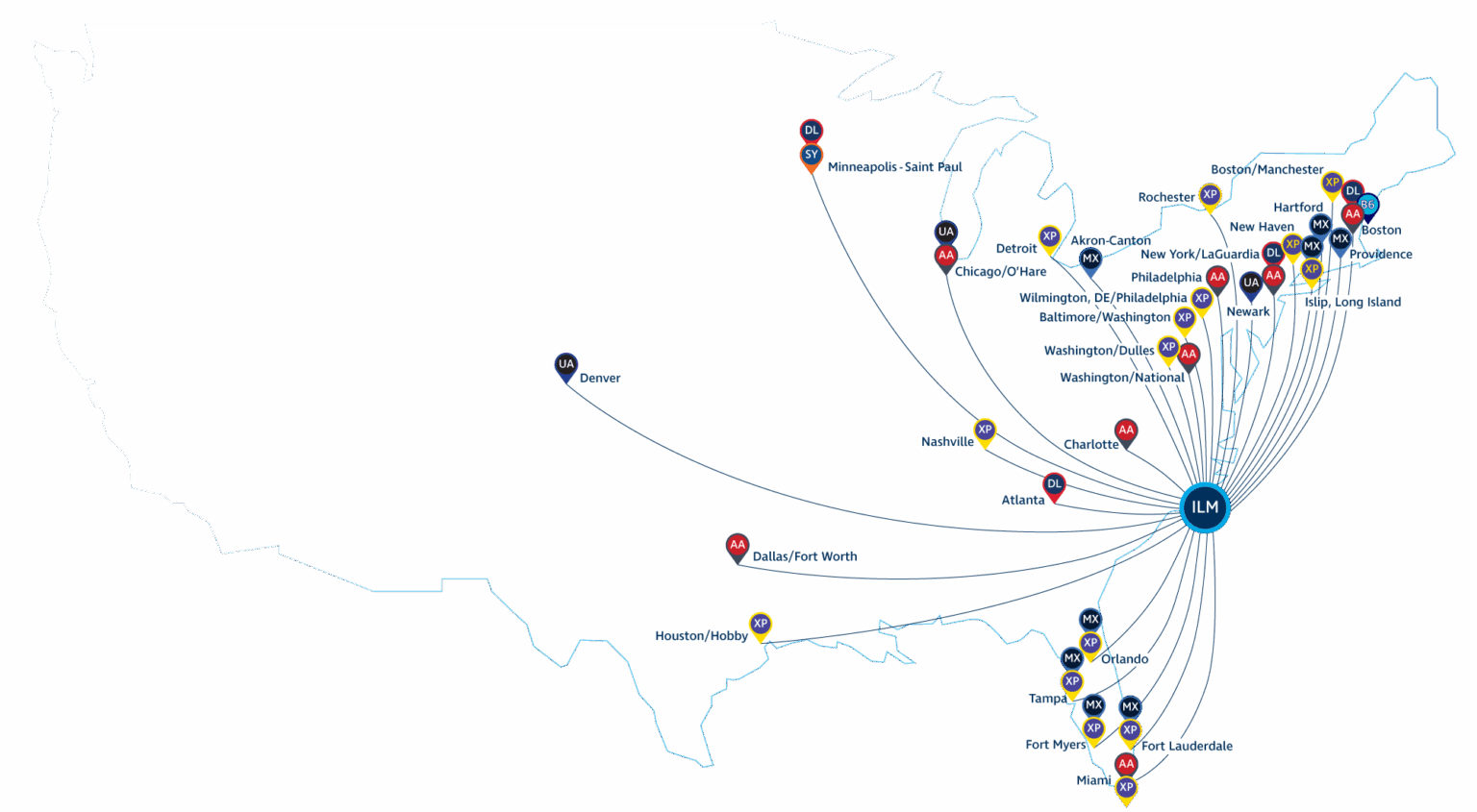 Airlines at The Wilmington Airport • Fly ILM